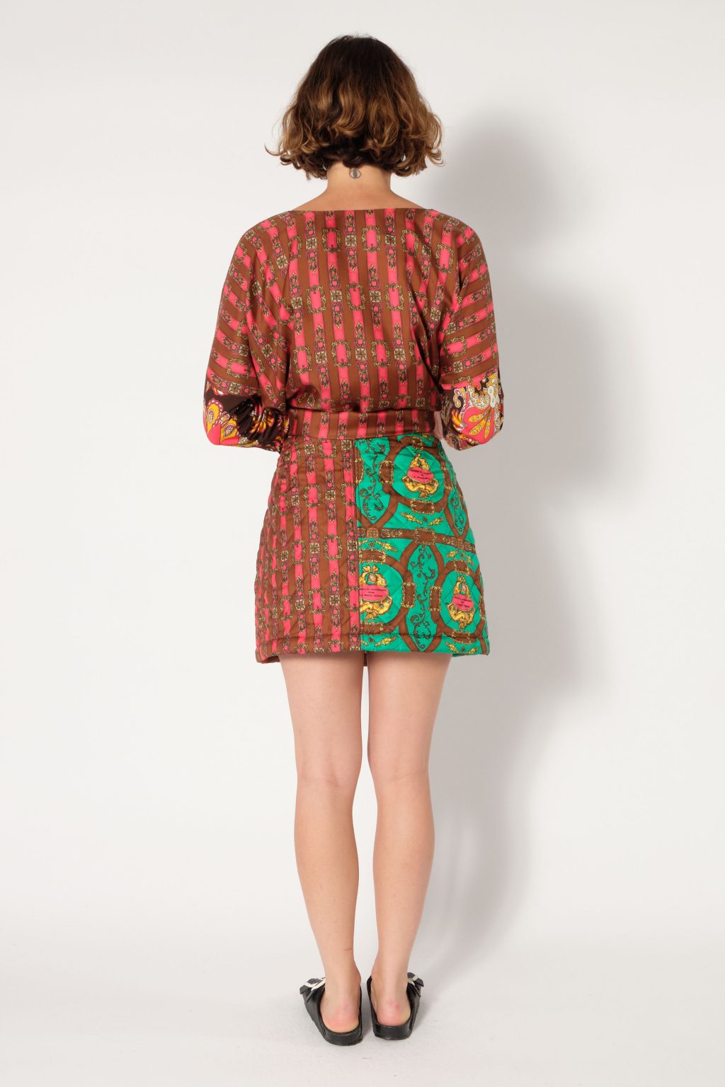 CLARA Skirt - Mix green Bridles - La Prestic Ouiston