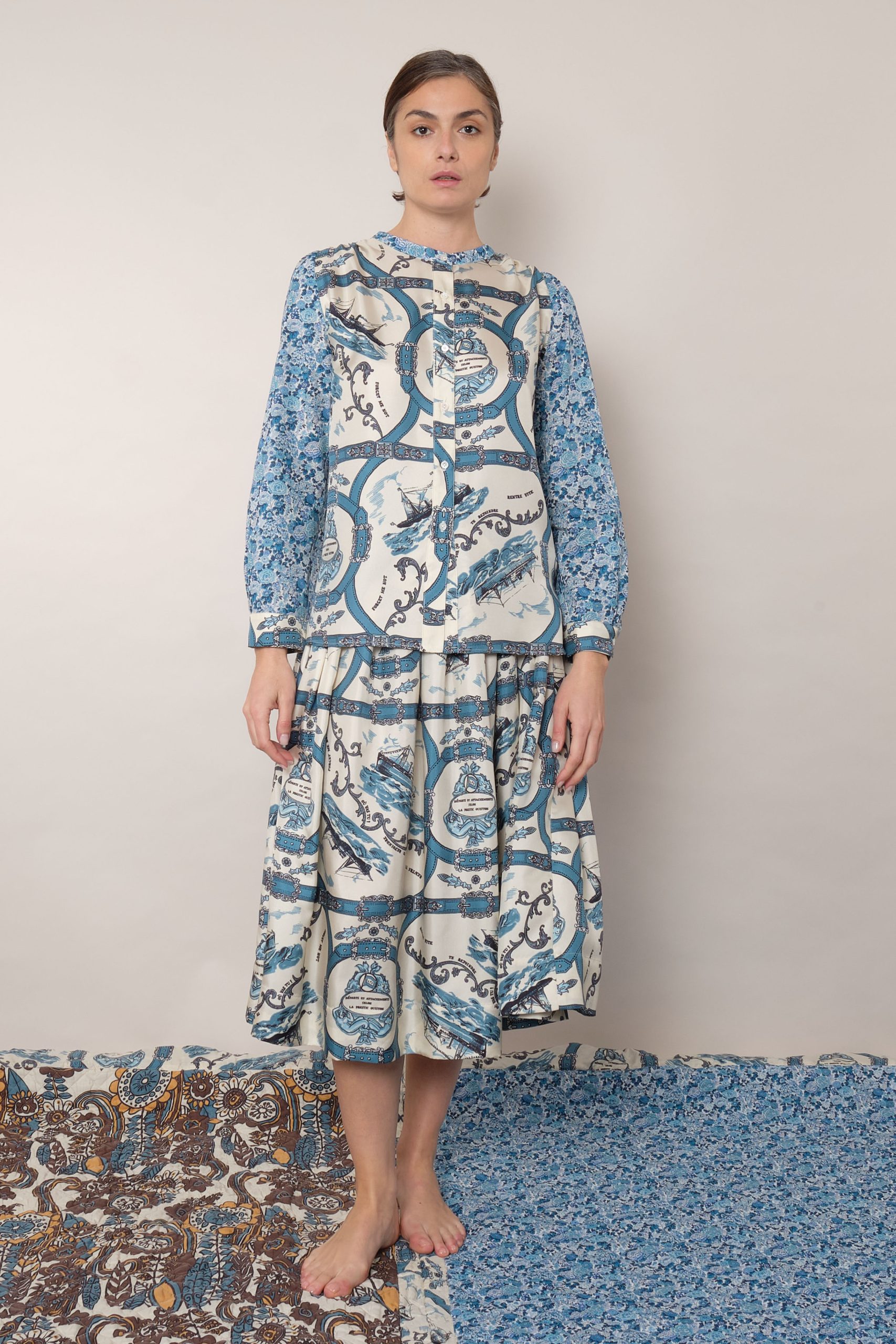 TESS Shirt - Mix Jean Attachement - La Prestic Ouiston