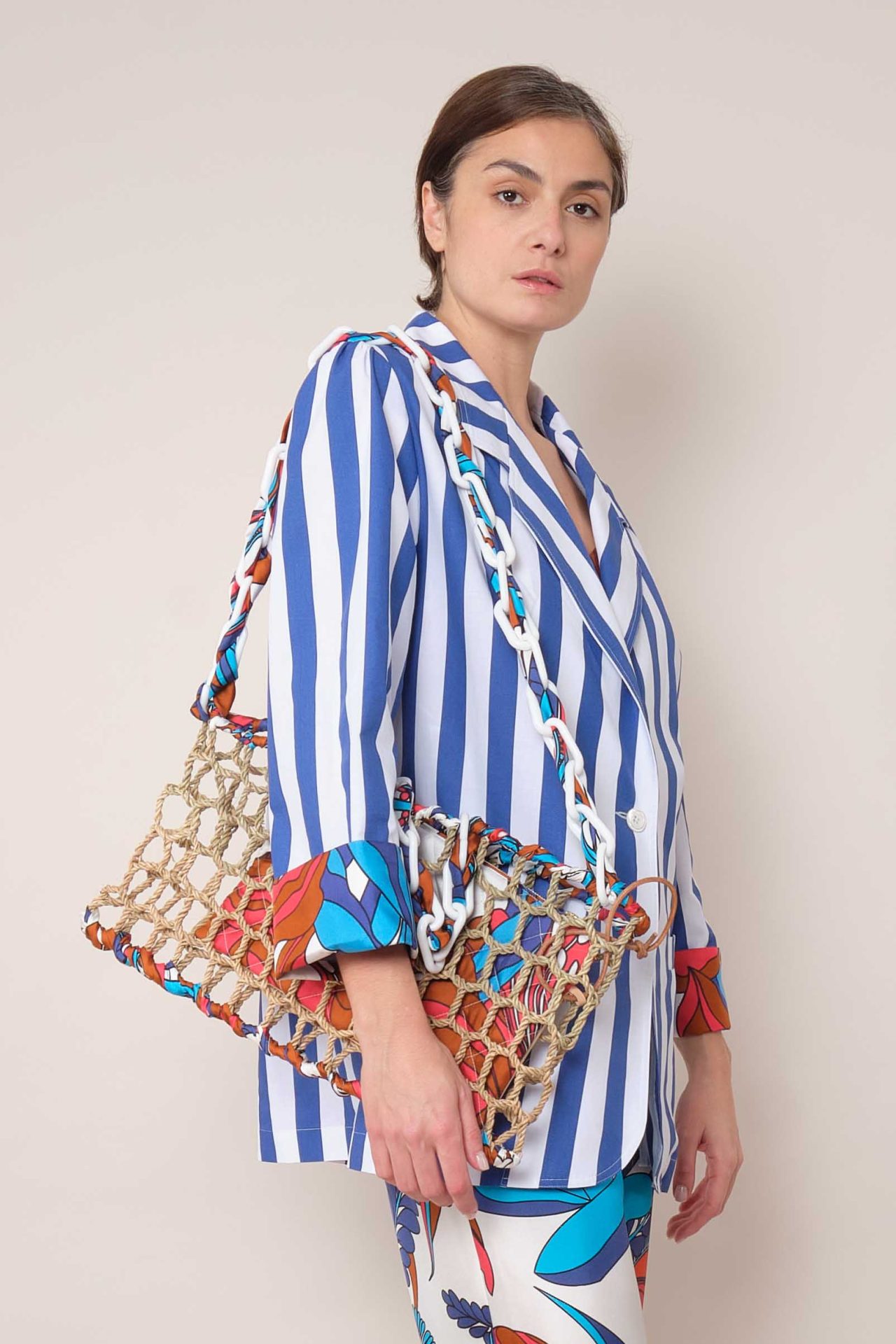 KUMI HIMO Bag - Mix spice white Lily - La Prestic Ouiston