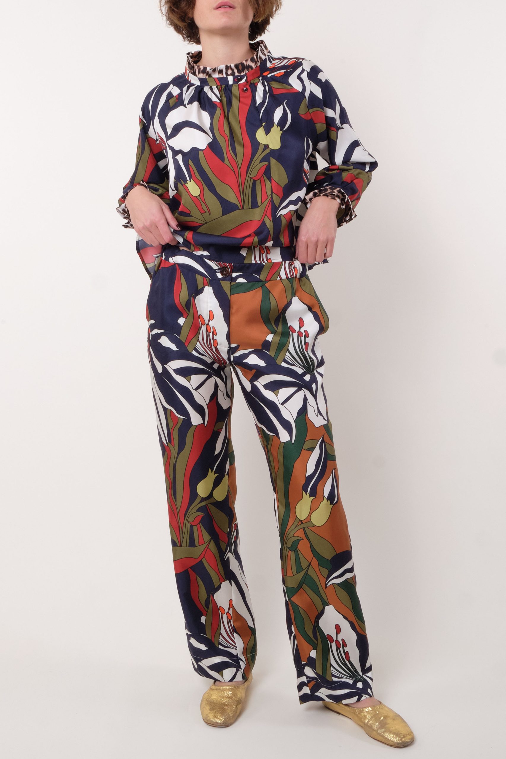 LUCKY Pants - Mix navy Lily - La Prestic Ouiston